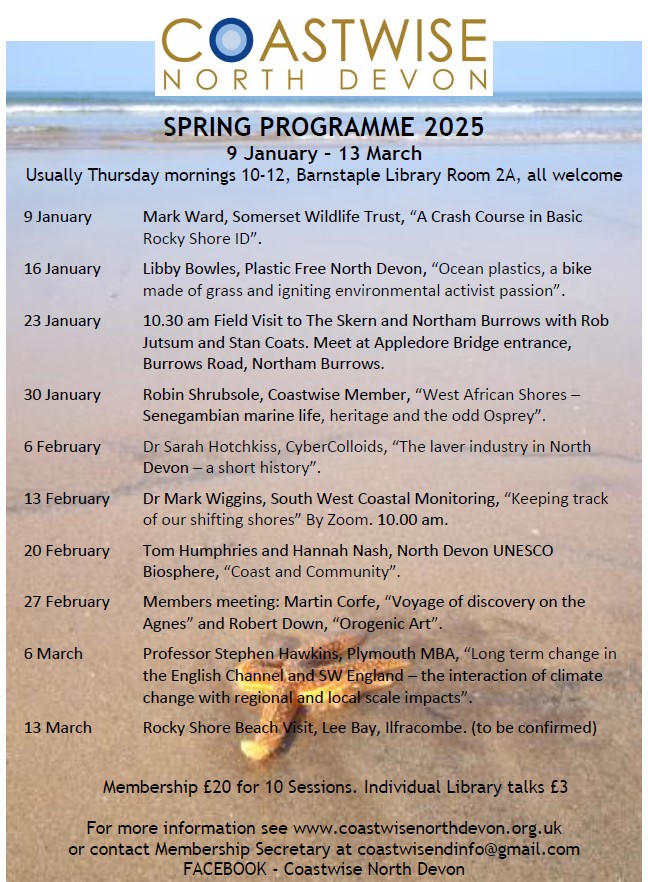 Coastwise Heads Into 2025 with a Spring Activities Programme....... - Coastwise North Devon